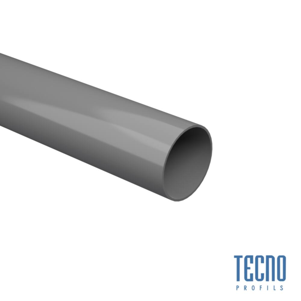 Tuyau manchonné de descente gris pvc 4m - le Club
